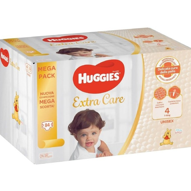 MEGAPACK HUGGIES E.C 4 MISURA 7/18KG – ANNI VERDI